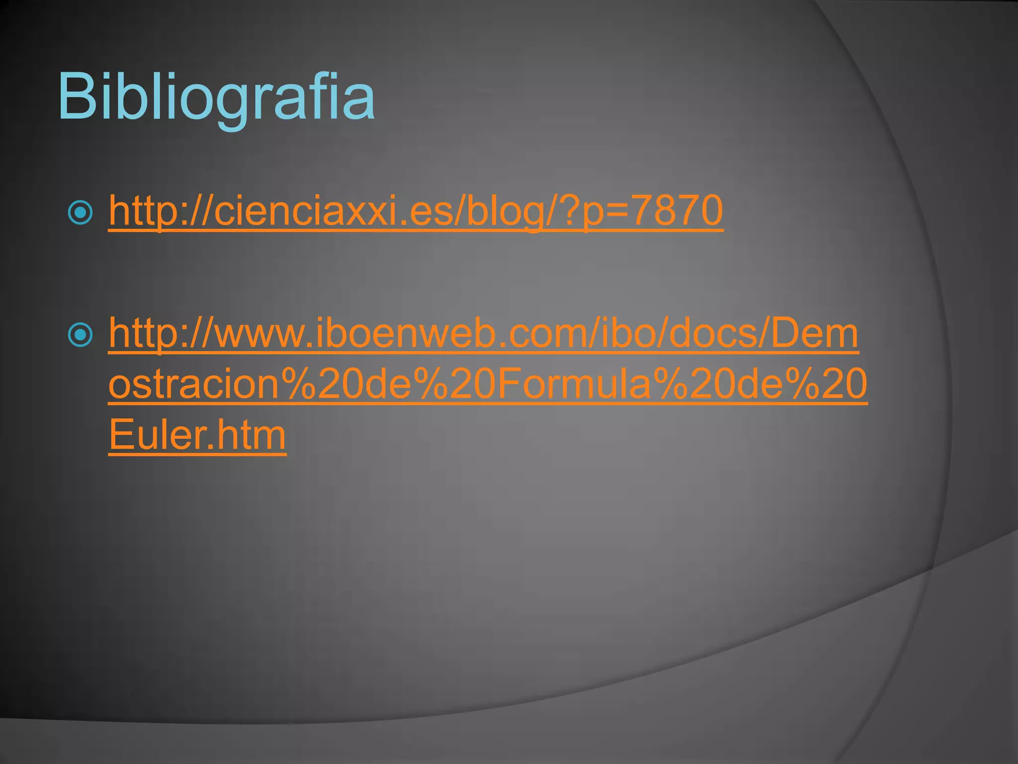 Fórmula de eluer | PPTX