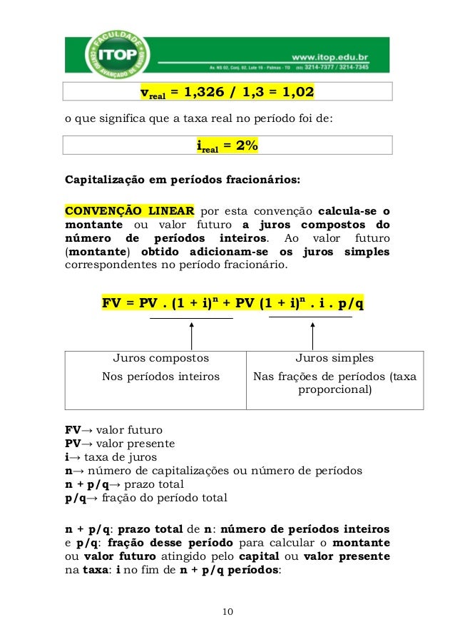como conseguimos as formulas da matematica financeira - Logística
