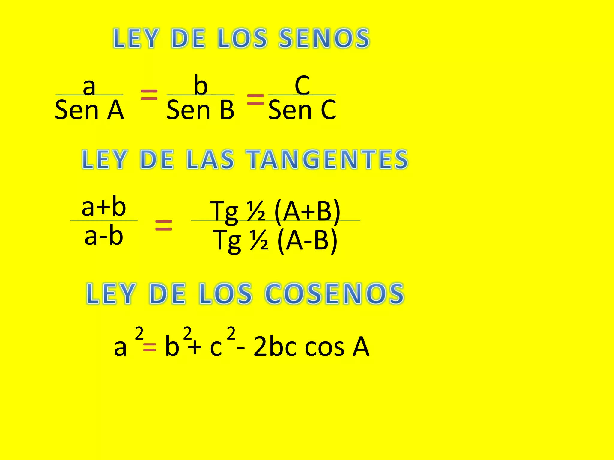 Fórmulas trigonometricas | PPT
