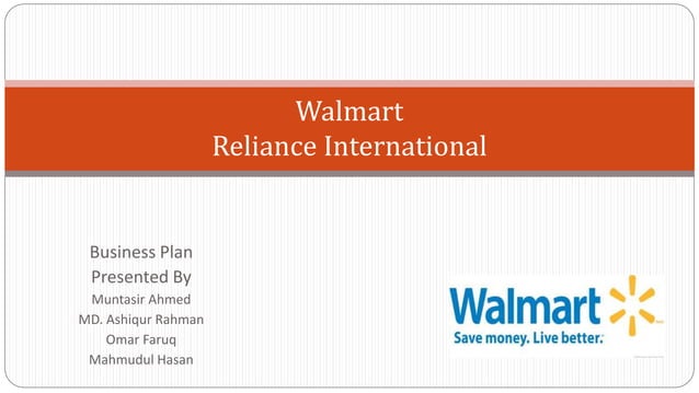 Franchise Walmart in Bangladesh | PPT