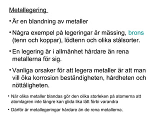 Från malm till metall | PPT