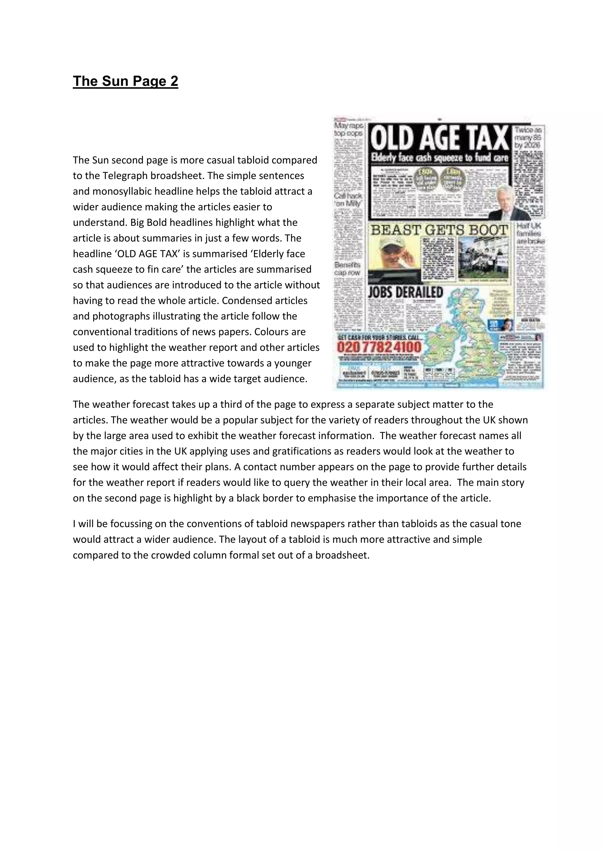 Frnt and second page newspaper | DOCX