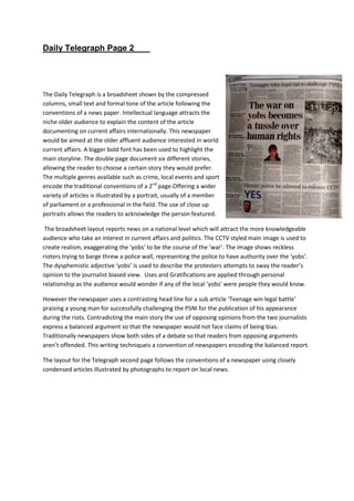 Frnt and second page newspaper | DOCX