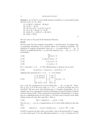 Frobenious theorem | PDF