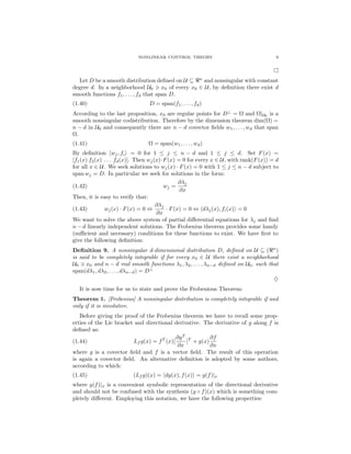 Frobenious theorem | PDF