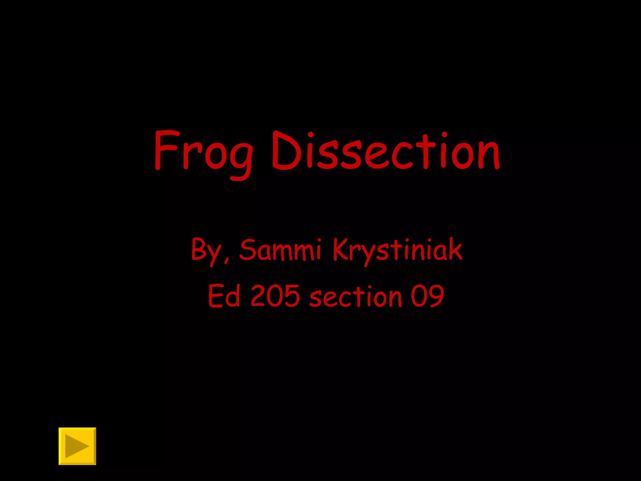 Frog Dissection | PPT