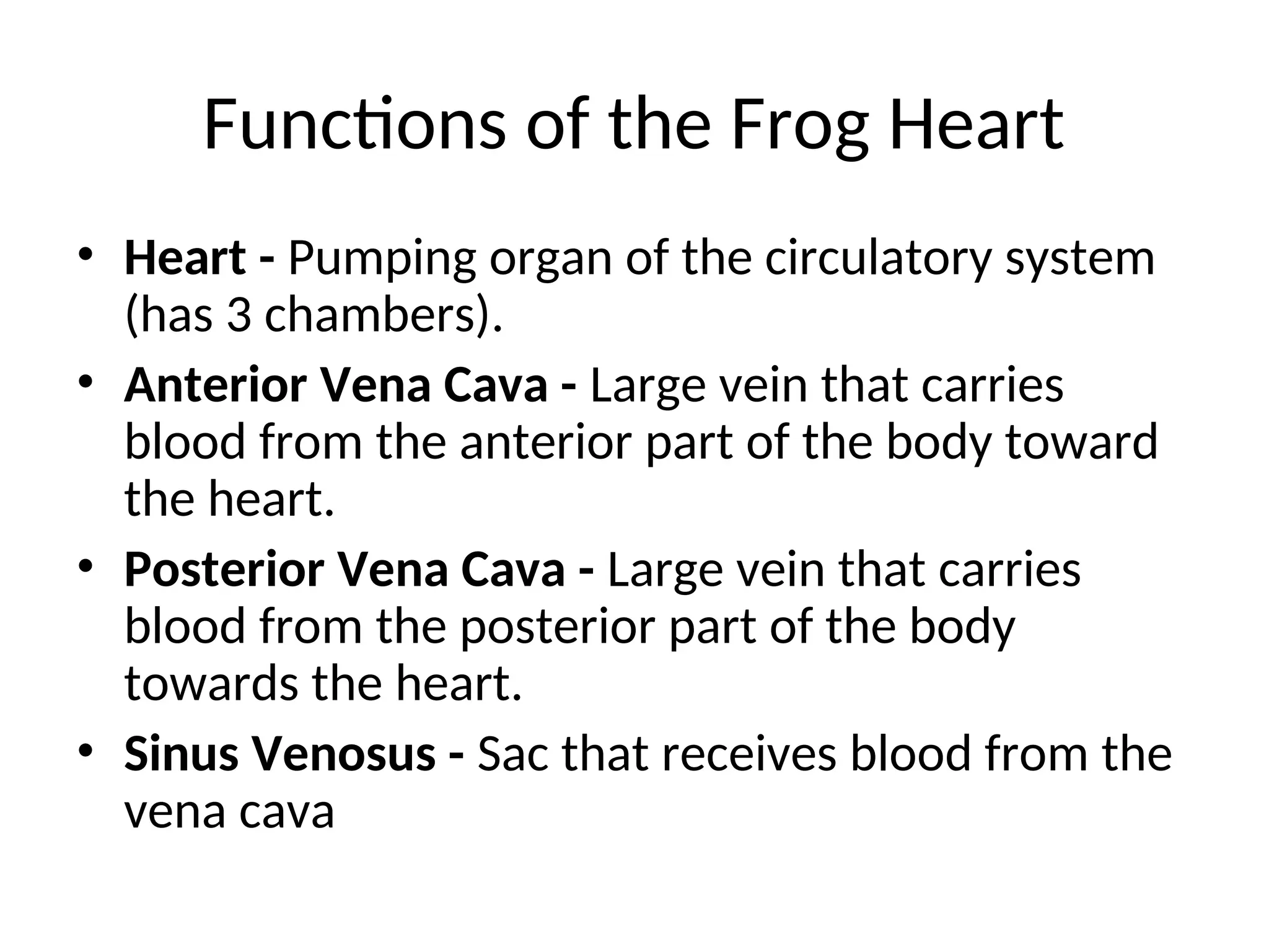 frog body parts and functions.ppt Grade 5 | PPT