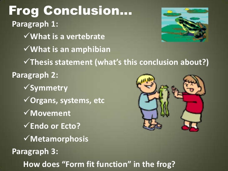 Frog Conclusion Frog Conclusion