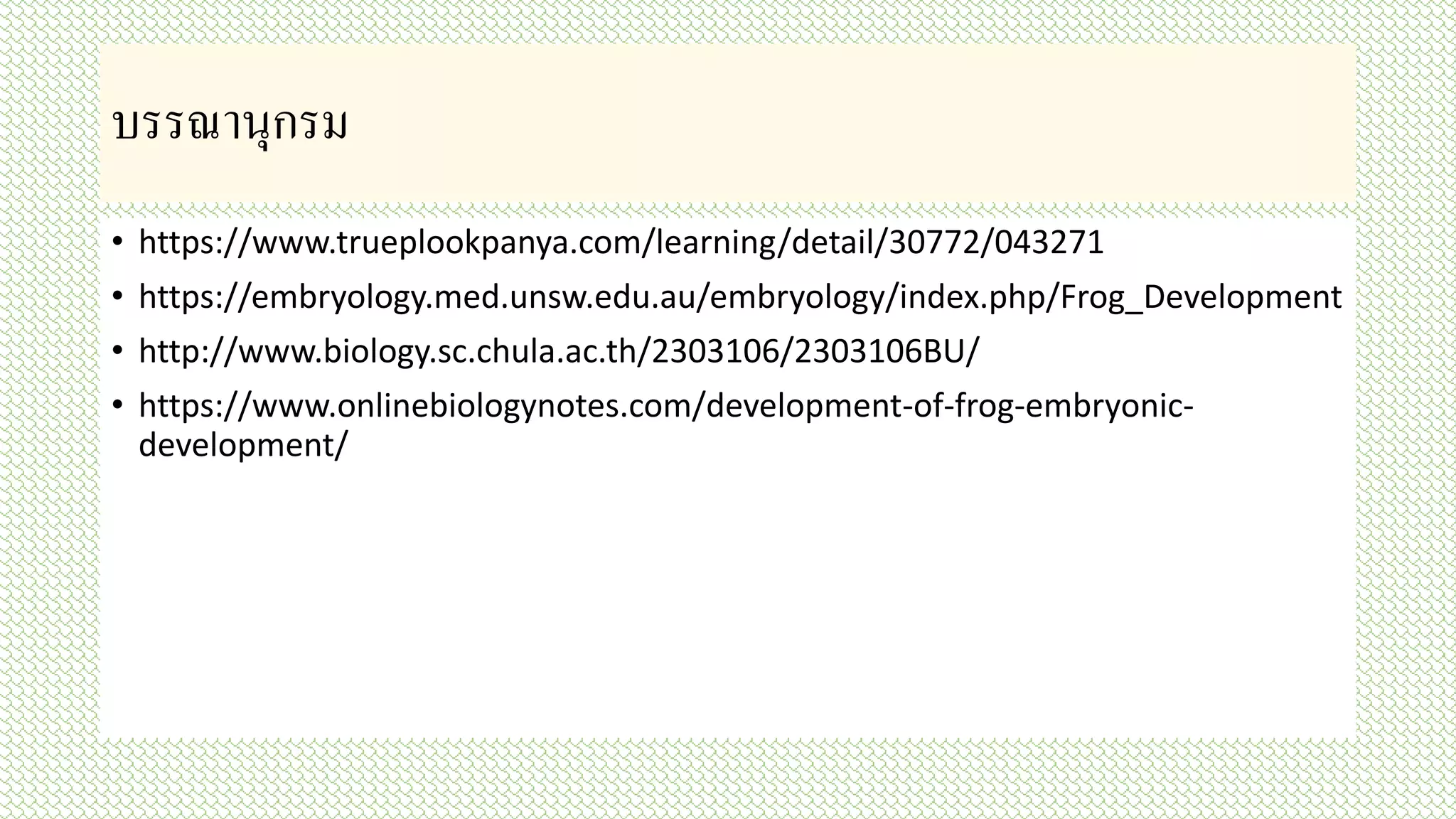 Frog embryo development | PPT