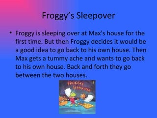 Froggy Books By Jonathan London | PPT