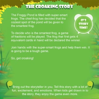 Fractions Card Game - Froggy Fractions. 12 times more math practice | PDF