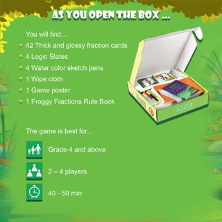 Fractions Card Game - Froggy Fractions. 12 times more math practice | PDF