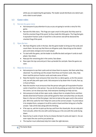 Fractions Card Game - Froggy Fractions. 12 times more math practice | PDF
