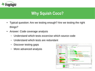 froglogic Coco Code Coverage Presentation | PPT