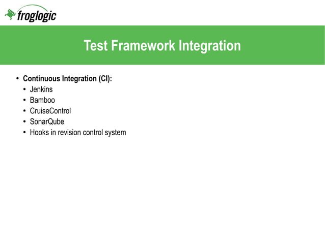 Froglogic Coco Code Coverage Presentation Ppt