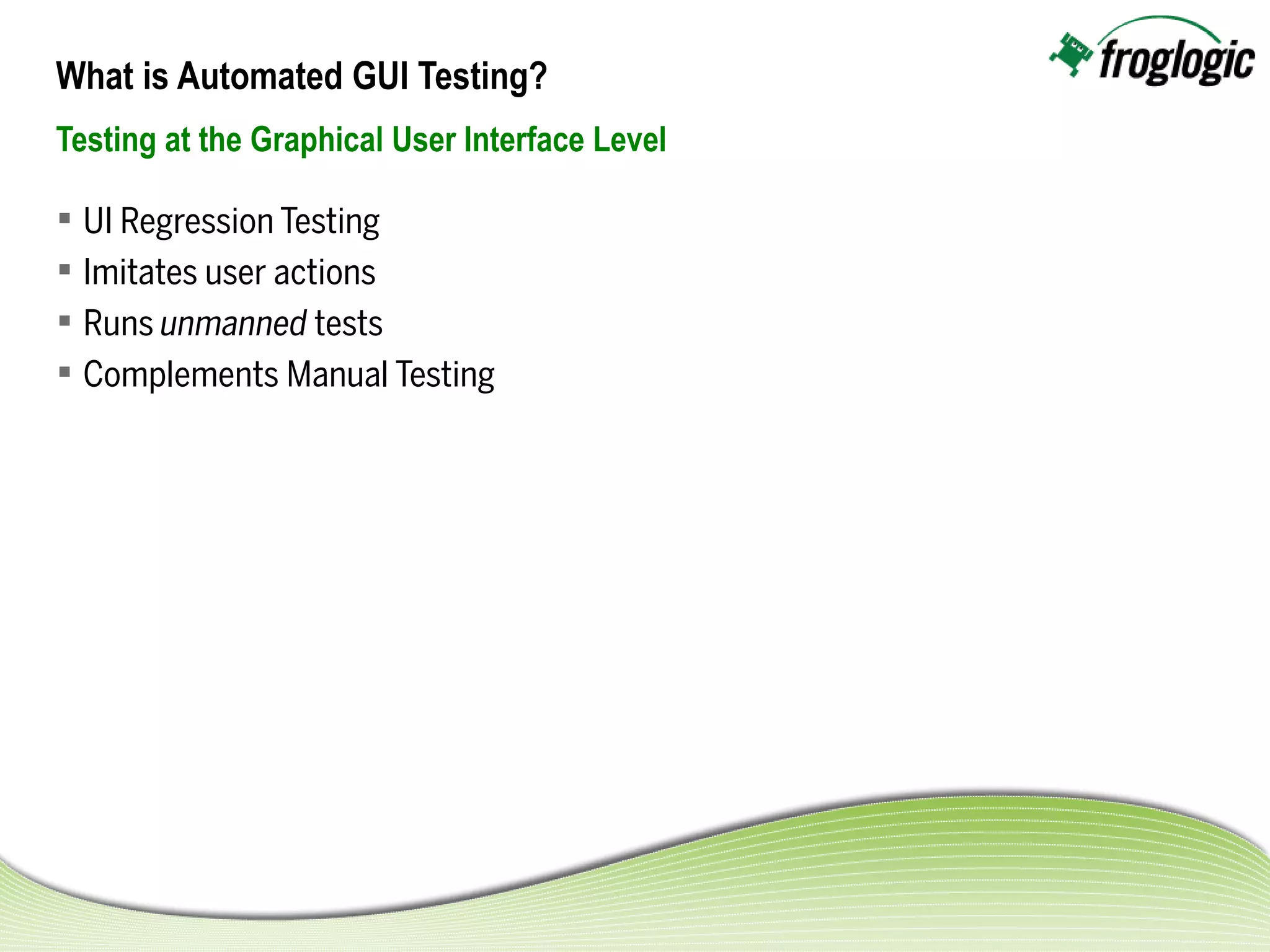 froglogic Squish (Qt edition) | PDF