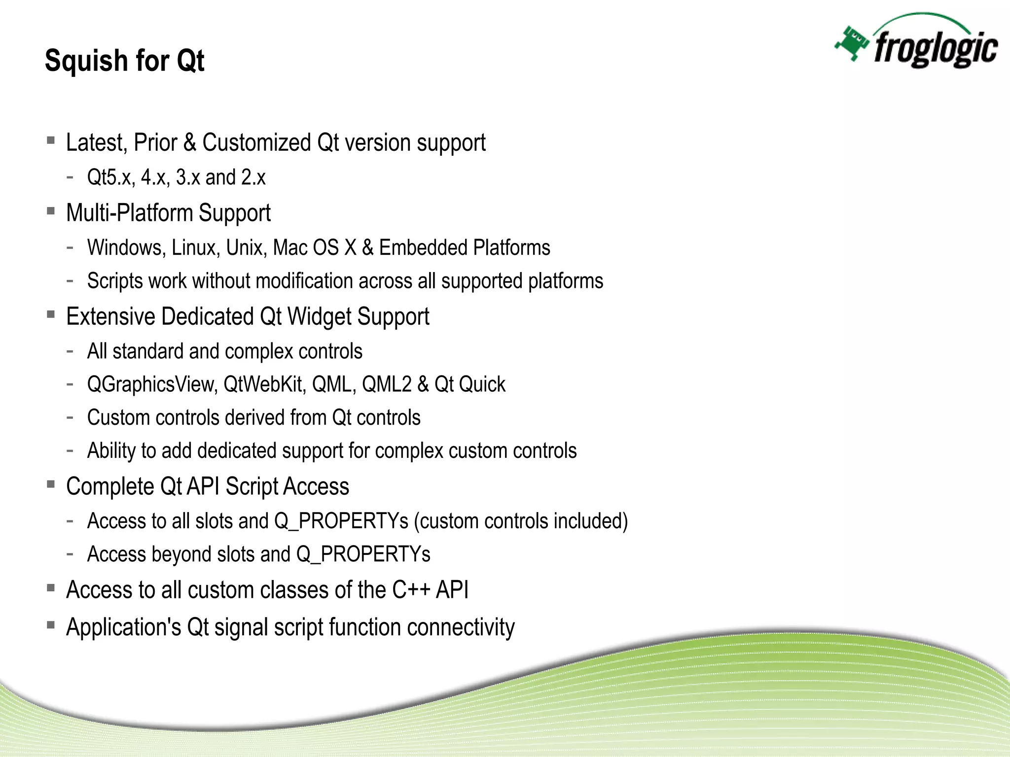 froglogic Squish (Qt edition) | PDF