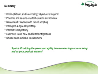 froglogic Squish (Qt edition) | PDF