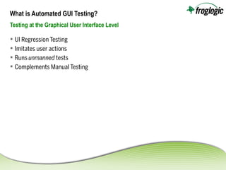froglogic Squish (Qt edition) | PDF