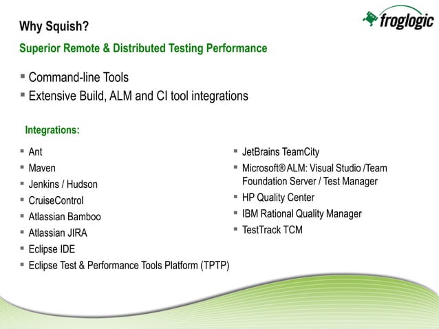 froglogic Squish (Qt edition) | PDF