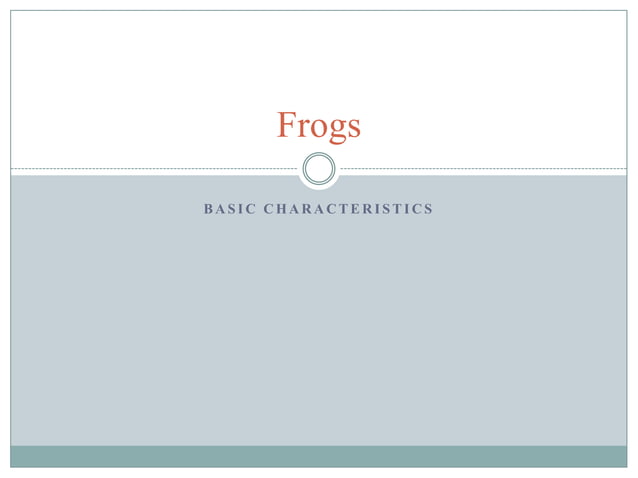 Frogs lesson | PPTX