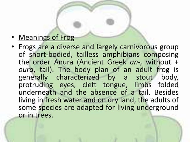 Frog vs human | PPTX