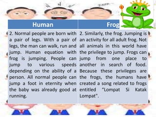 Frog vs human | PPTX