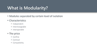 From Containerization to Modularity | PPT