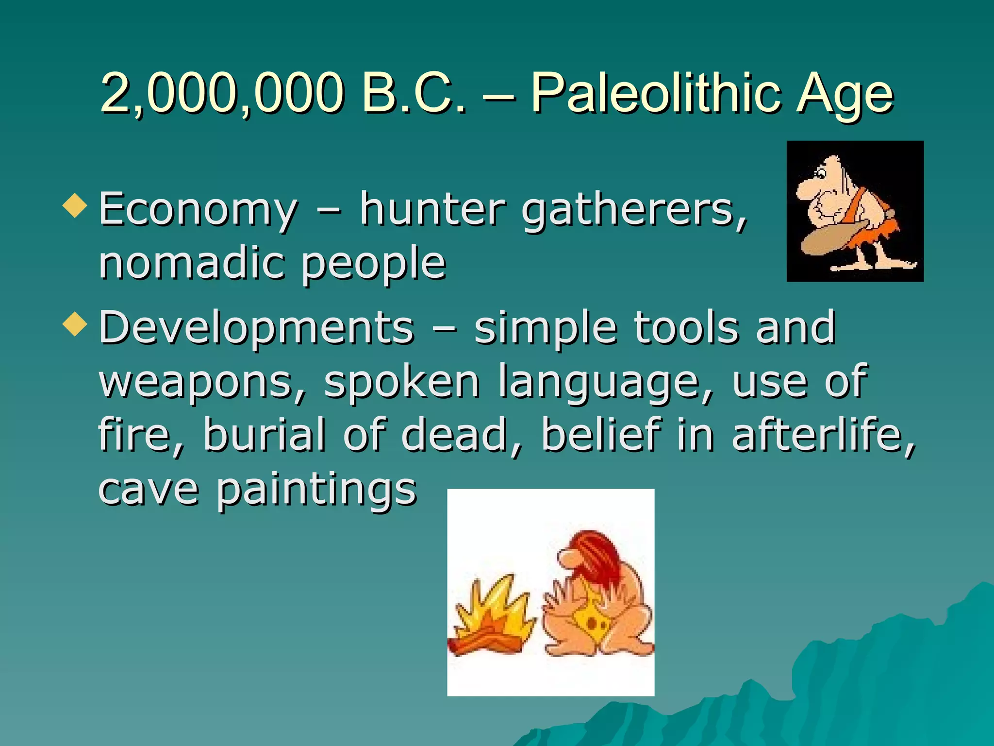 From Cave Man To Civilization | PPT