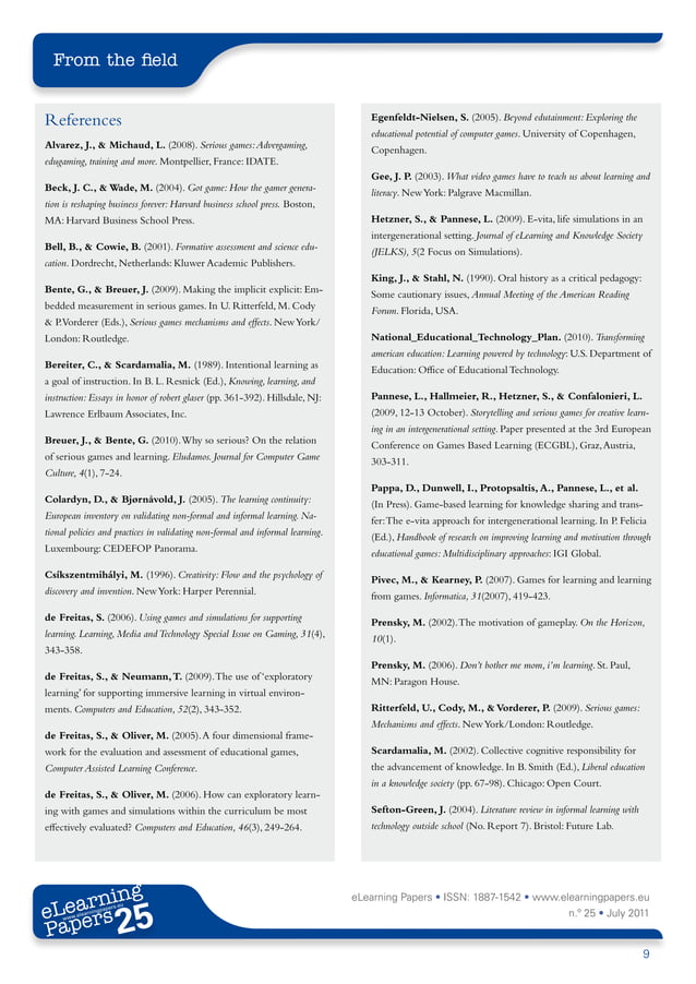 Serious Games and Formal and Informal Learning | PDF