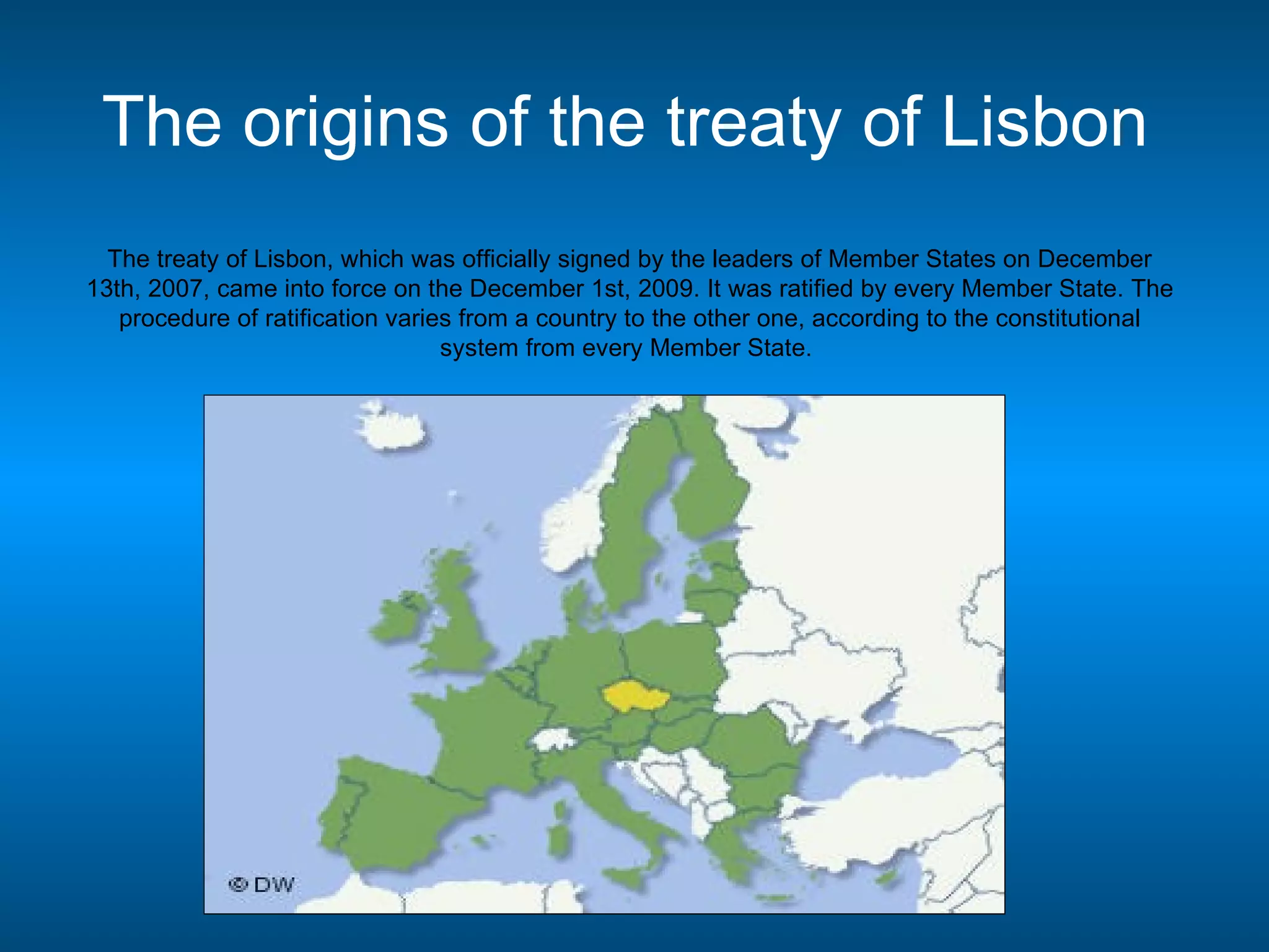 From France- Treaty of Lisbon | PPT