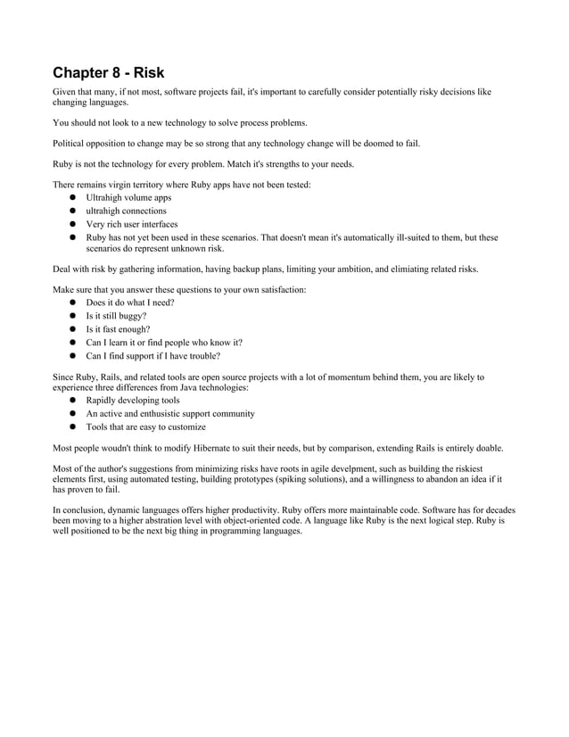 From java-to-ruby-book-summary | PDF