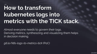 From logs to metrics | PDF | Programming Languages | Computing