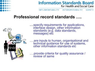 From professional standards to information standards | PPT