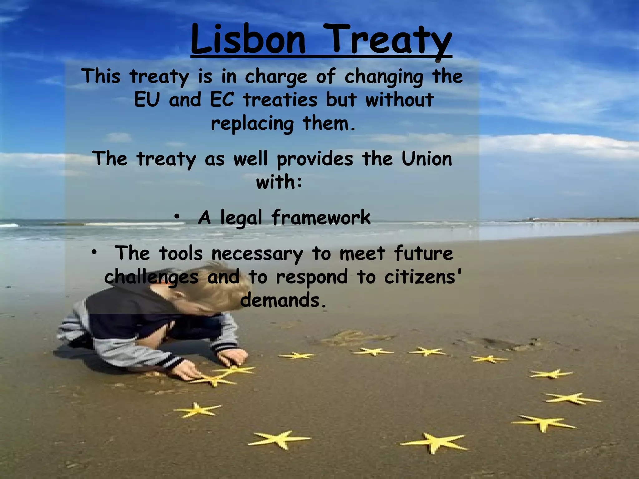 From Spain- Treaty of Lisbon | PPT