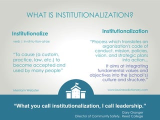 From the Top Down to the Bottom-Up: Making Campus Wide Safety An ...