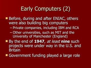 From Tube to Chip: Early Computer History | PPS