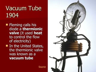 From Tube to Chip: Early Computer History | PPS