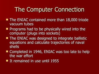 From Tube to Chip: Early Computer History | PPS