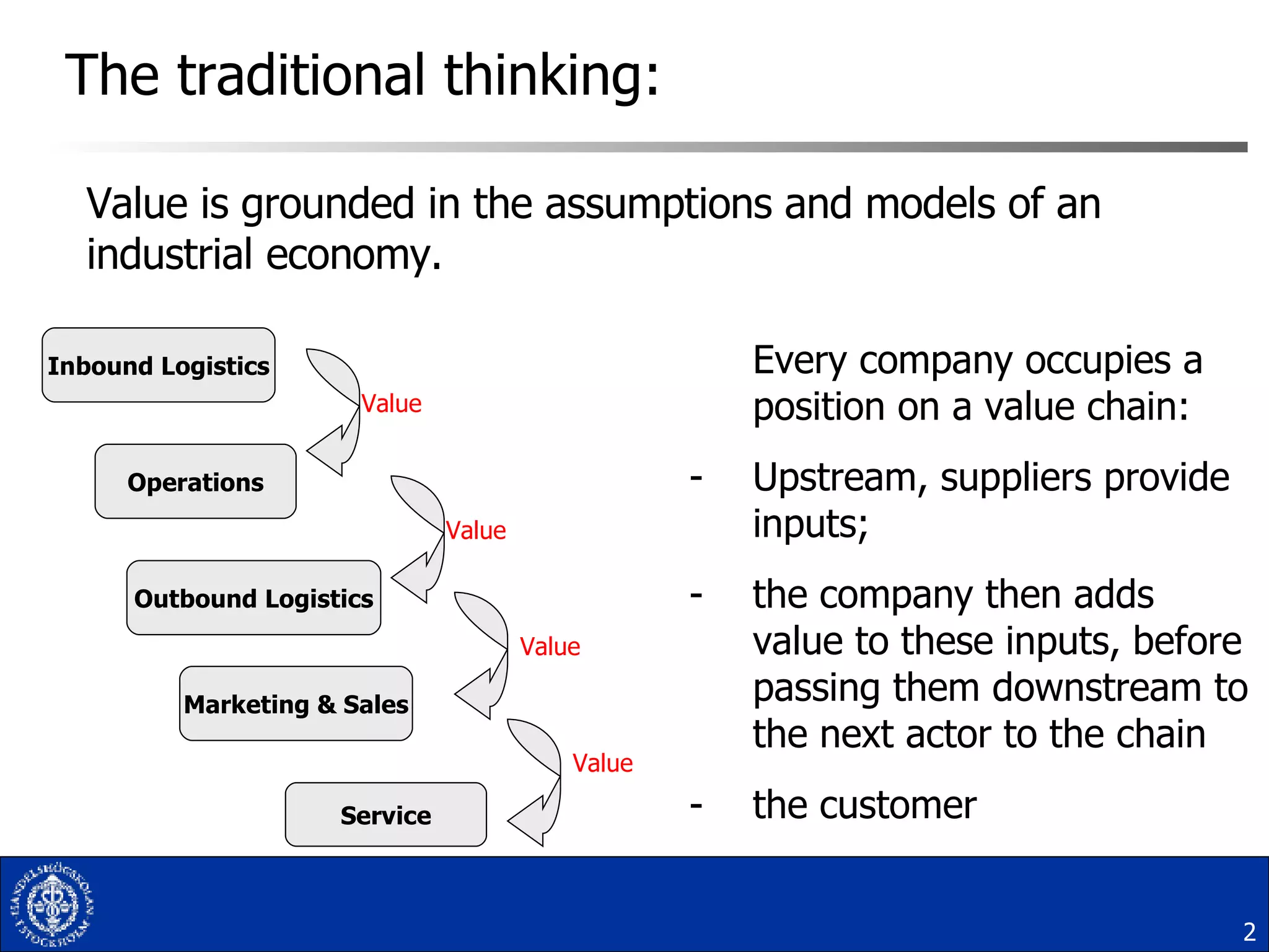 From Value Chain to Value Constellation | PPT