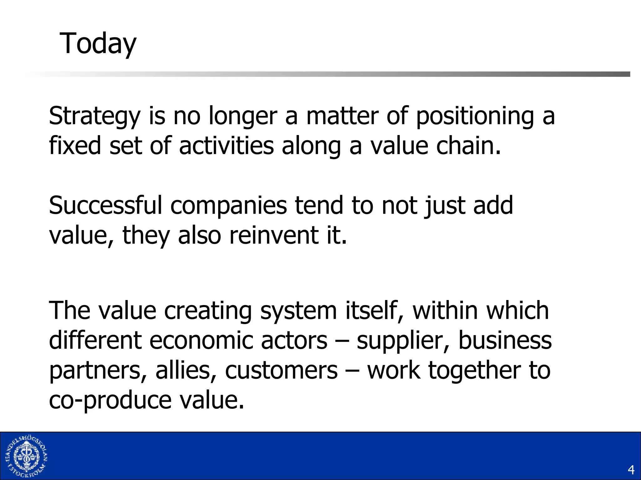 From Value Chain to Value Constellation | PPT
