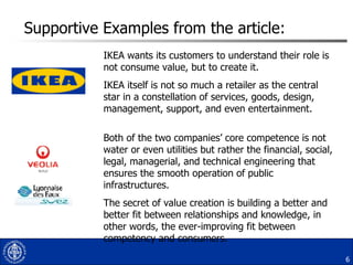 From Value Chain to Value Constellation | PPT