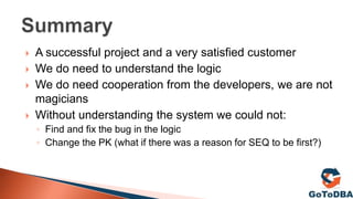 Real Life SQL Tuning - From 4 minutes to 8 seconds | PPT | Free Download