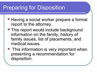 From adjudication to disposition | PPT