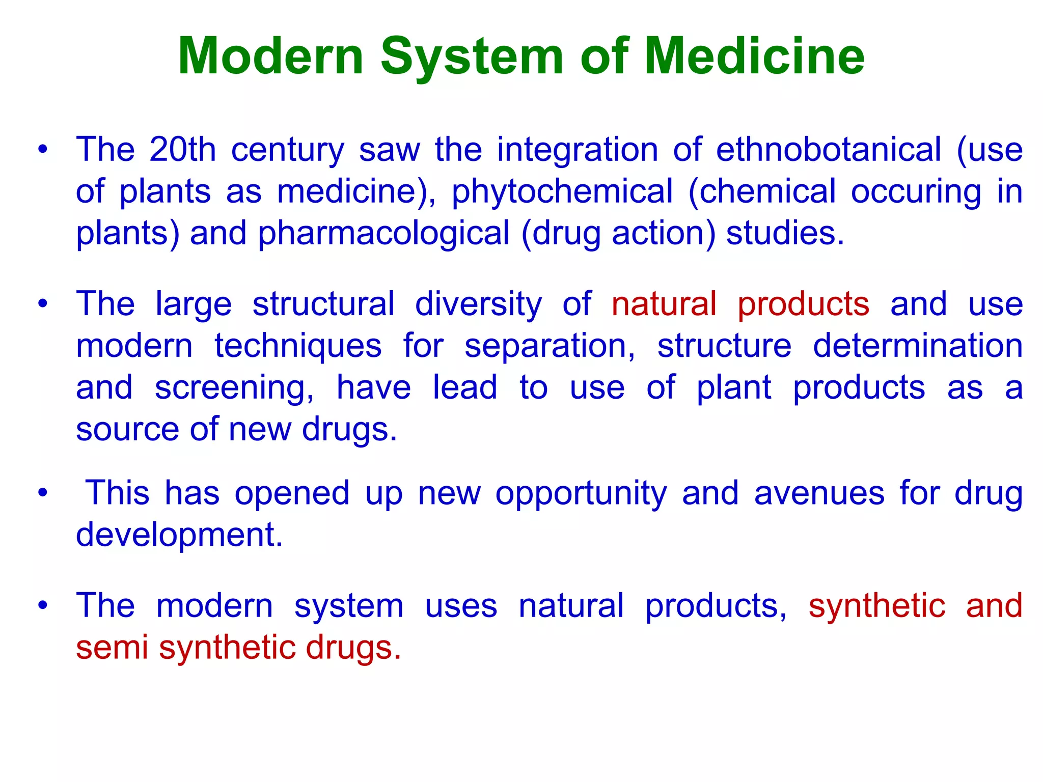 From ancient medical knowledge to the modern drug development in india ...