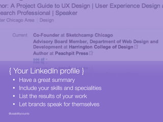 General Assembly - How To Get A Great UX Job | PPT