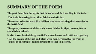 from a railway carriage .pptx poem by rl | PPTX