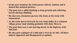 from a railway carriage .pptx poem by rl | PPTX