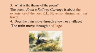 from a railway carriage .pptx poem by rl | PPTX