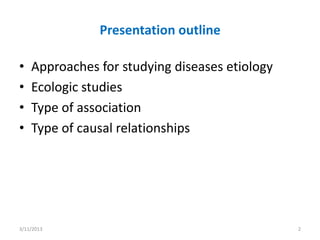 From association to causation | PPT